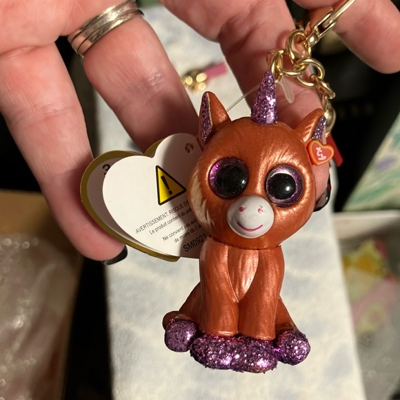 Ty | Accessories | Nwt Ty Mini Boos Collection Fox With Purple Sparkle ...